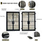 GID Thermal Break Iron French Double Door With Square Top Neat Design