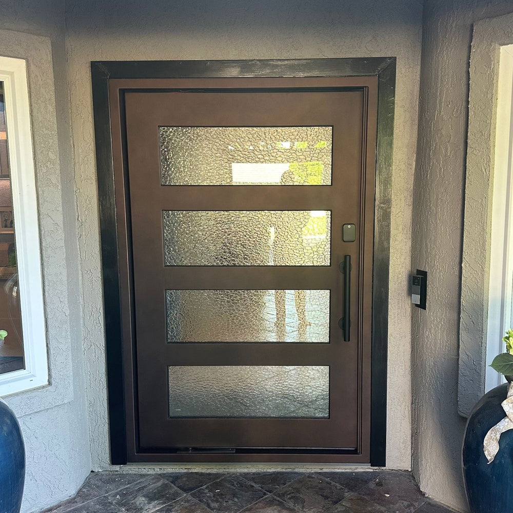 GID High Quality Contemporary Inswing Iron Pivot Entry Door