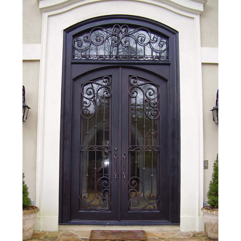 GID Iron Front Door for Villa Custom Classic Style Entrance