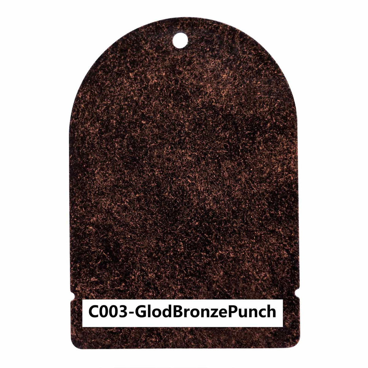 GID Iron Color Finish Sample C003 Gold Bronze Punch