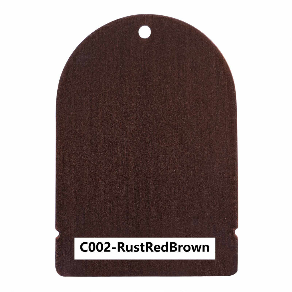 GID Iron Color Finish Sample C002 Rust Red Brown