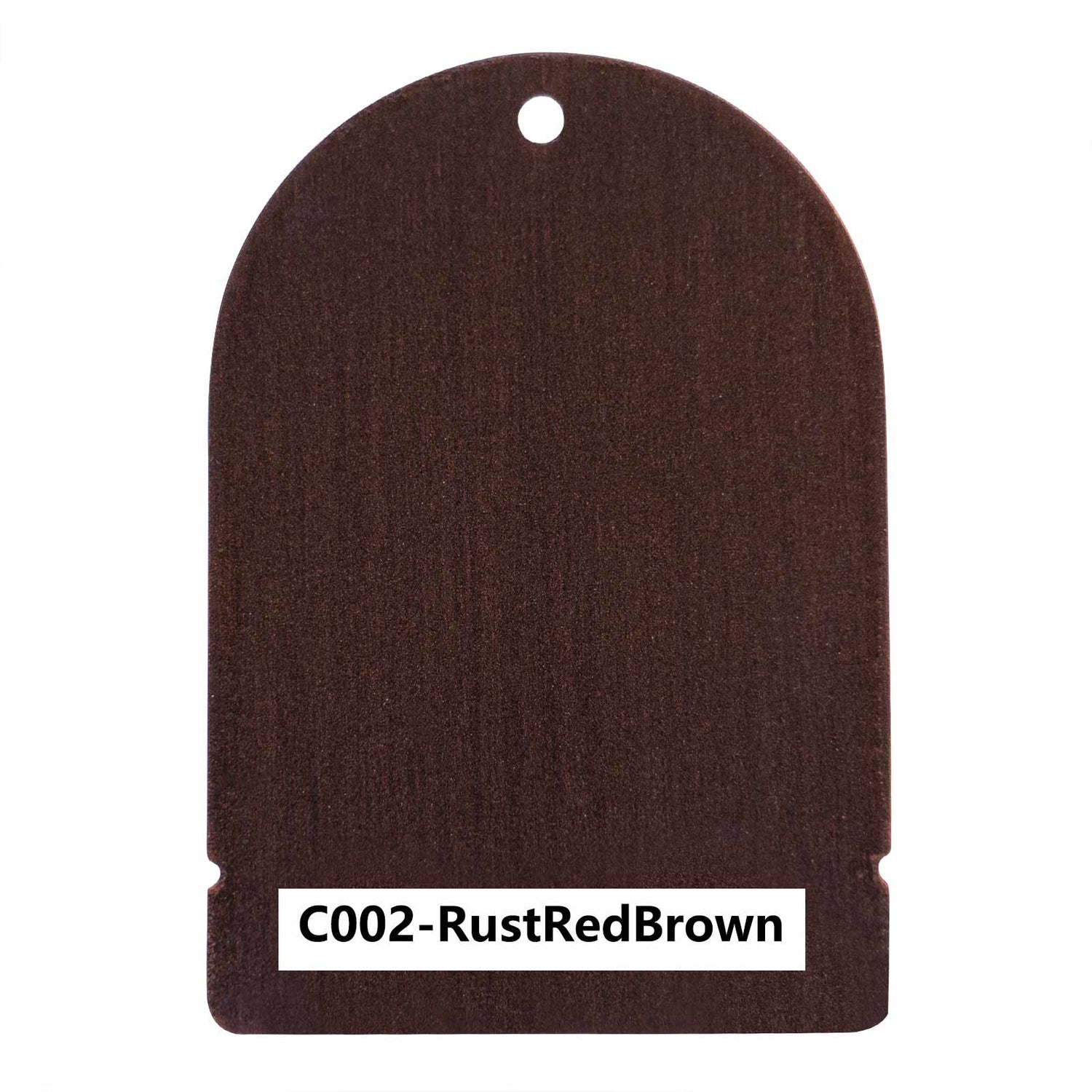 GID Iron Color Finish Sample C002 Rust Red Brown